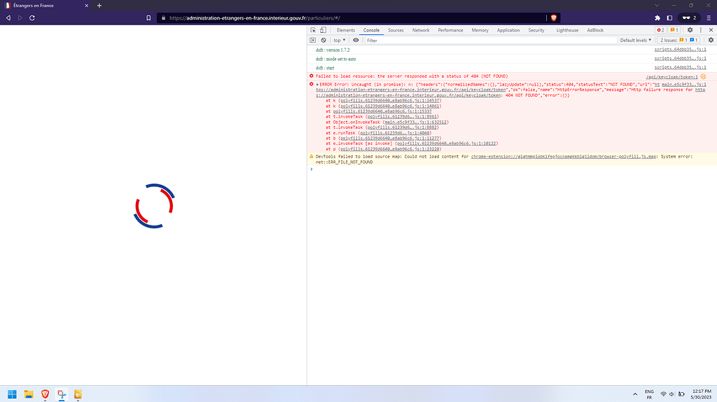 Bug étrange sur le site de Naturalisation en ligne - Naturalisation Par Décret - Démarches ...